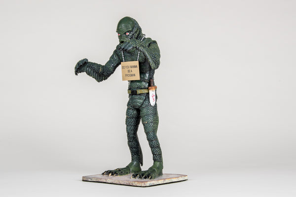Frogman Miniature - Green Faces